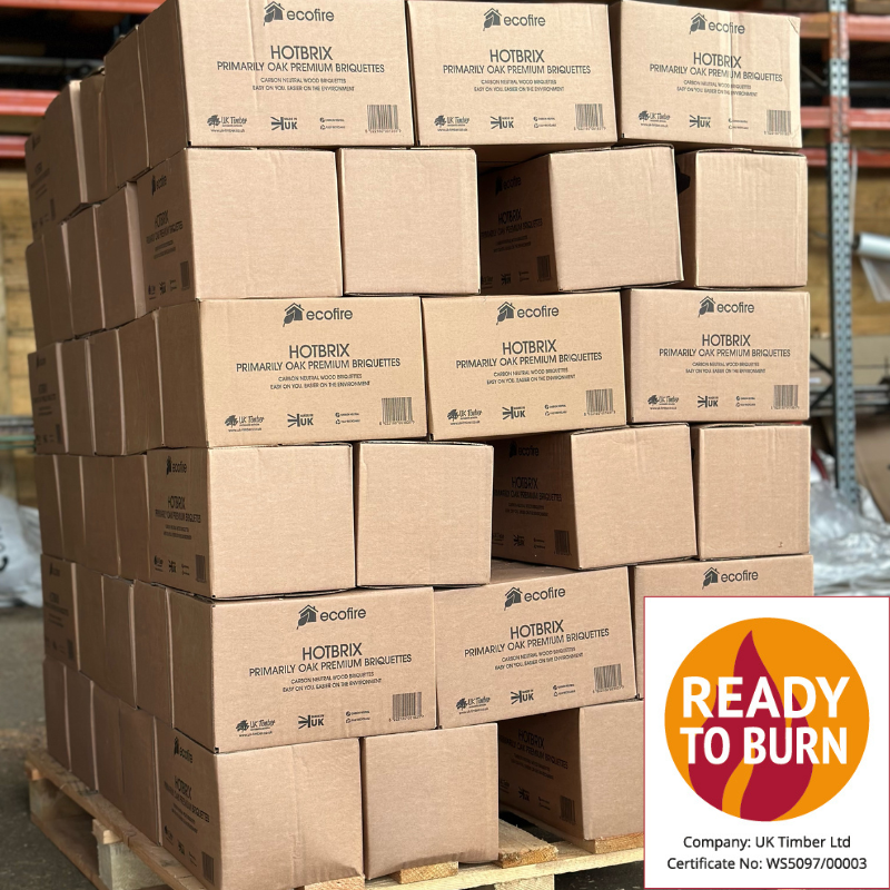 Buy 96 Boxes of Ecofire HotBrix Online | Free Delivery